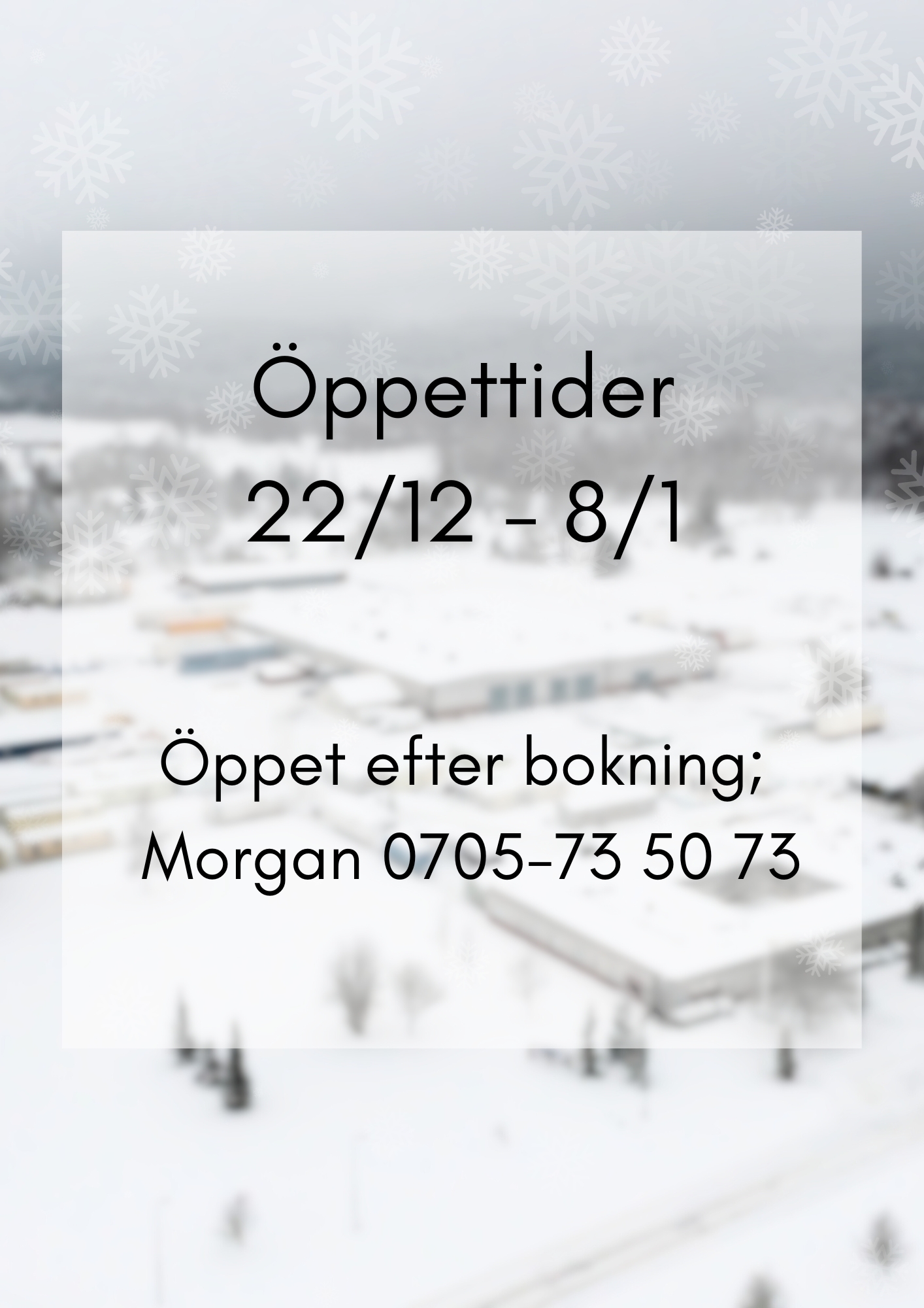 Öppettider 22/12 - 8/1 | Sveriges största Villavagnscenter